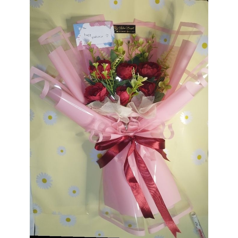 Jual (free card) BUCKET BUNGA WISUDA BUCKET HAPPY GRADUATION | Shopee ...