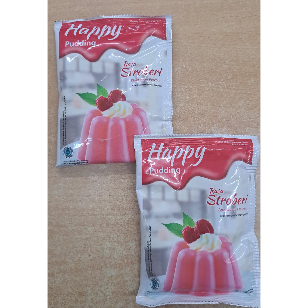 Jual Happy Pudding Rasa Strawberry | Shopee Indonesia