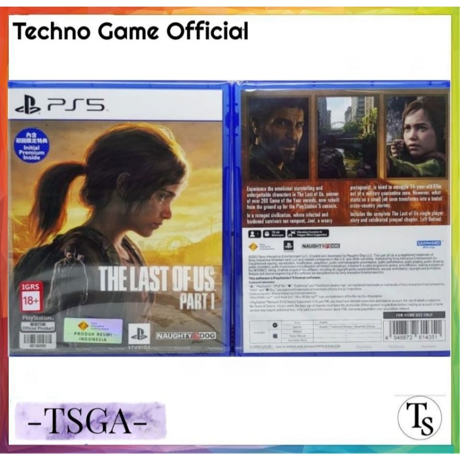 Jual PS5 The Last of Us Part 1 Remake / Kaset CD PS 5 The Last Of Us ...