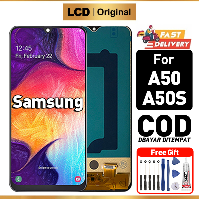 Jual LCD Samsung A50 A50S Original Touchscreen fullset Ori asli ...
