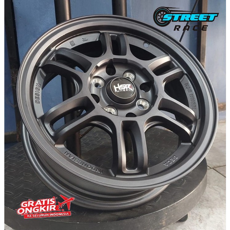 Jual Velg Mobil Racing Ring 14 Untuk Brio Ayla Agya Karimun Dll Hsr Pcd 4x100/4x114,3 | Shopee ...