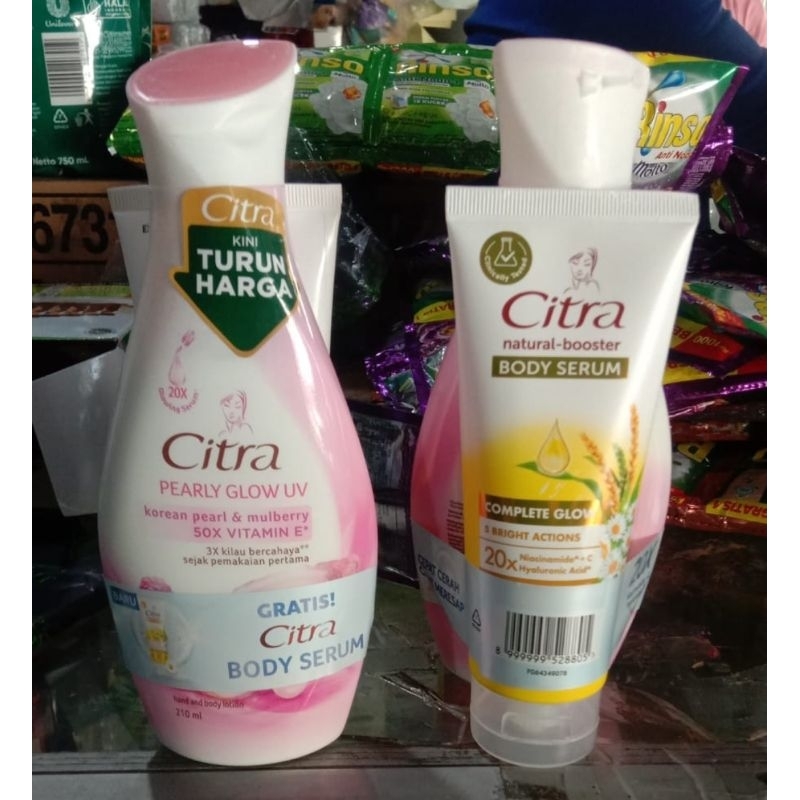 Jual Citra Pearly Glow UV 210ml Free Citra Body Serum 100ml ( Promo ...