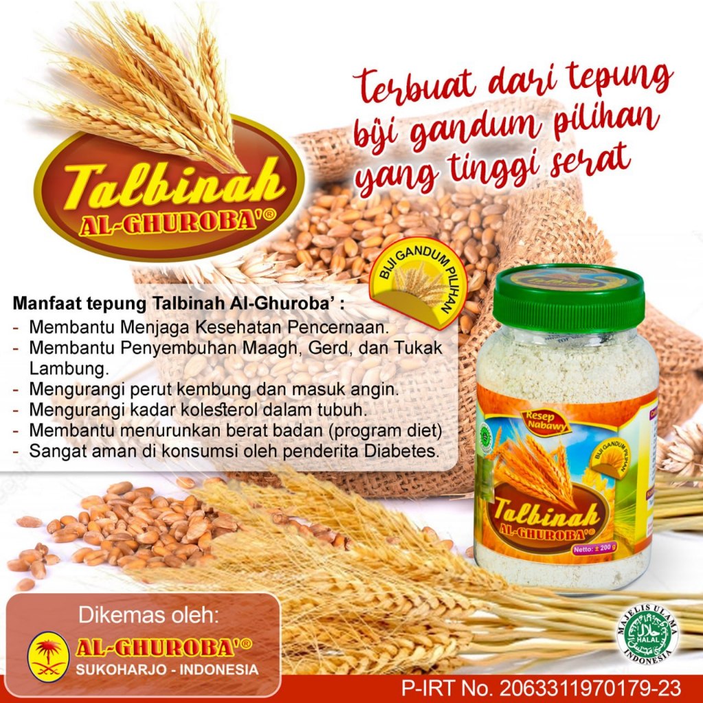 Jual Talbinah Tepung Gandum Original Obat Herbal Sakit Maag Menjaga ...