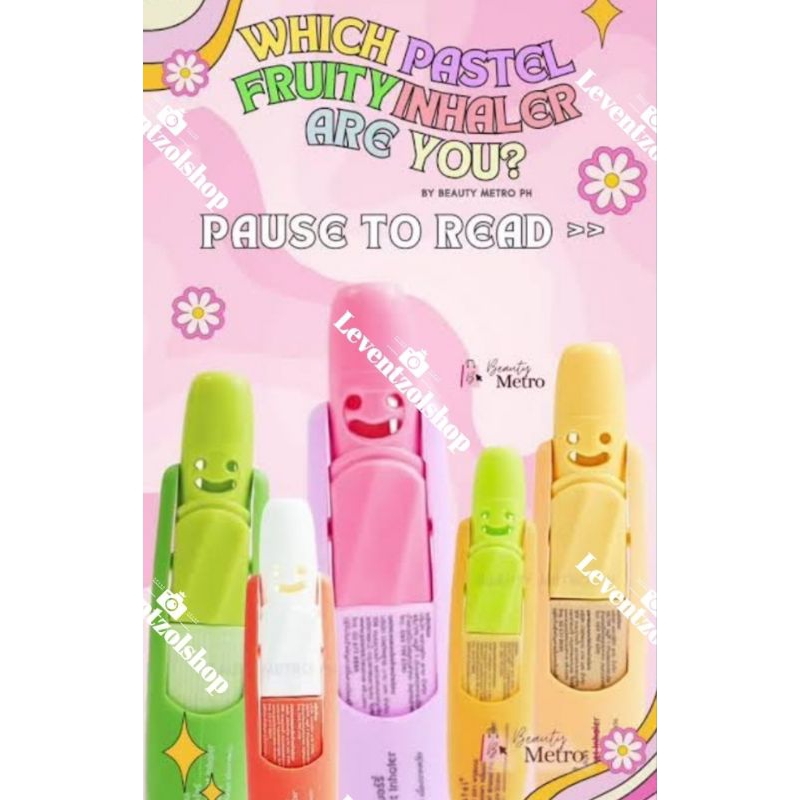 Jual Pastel Fruity Inhaler 2pcs Mixed / Pastel Inhaler / Inhaler Viral ...