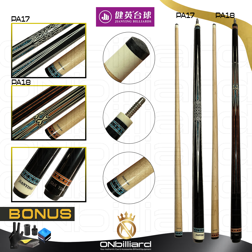Jual PA Series Cue Stick Billiard + Extension PA-17 PA 18 Canadian ...