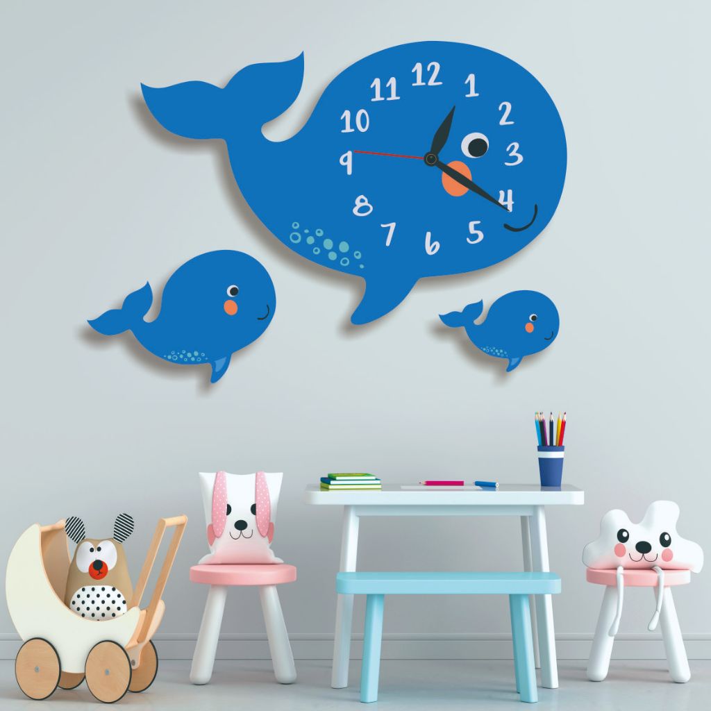 Jual JAM DINDING UKIR WALL DECOR IKAN PAUS AESTHETIC MINIMALIS RUANG ...