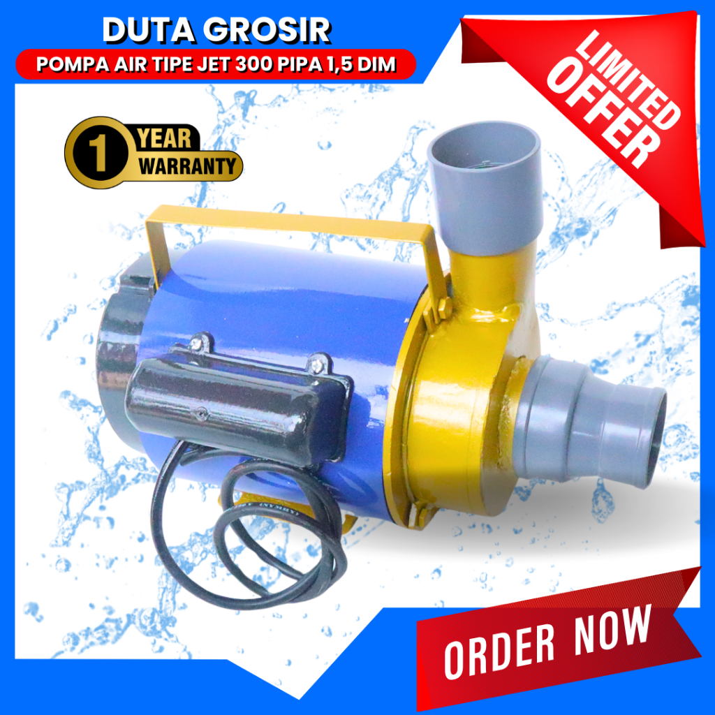 Jual READY pompa air modifikasi pipa 1,5 inc kapasitas besar jet 300 ...