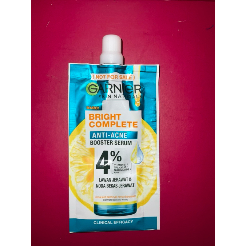 Jual Garnier Bright Complete Anti Acne Booster Serum 5.5 ml | Shopee ...
