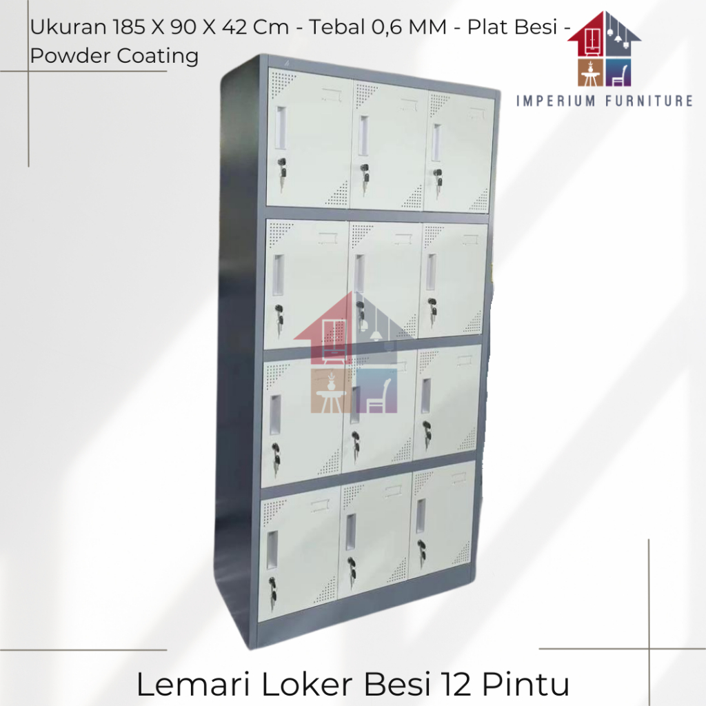 Jual Loker Besi 12 Pintu / Loker Besi / Loker Sekolah / Loker Karyawan ...
