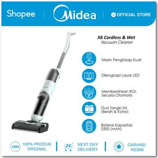 Jual [TURUN HARGA] Midea MWD-X6 Wet Dry Cordless Stick Vacuum Cleaner ...