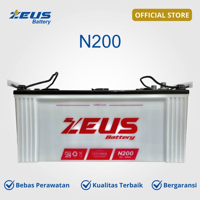 Jual Zeus N200 (190H52R) Aki Dump Truck Aki Basah 12v 200Ah | Shopee Indonesia