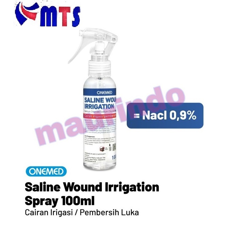 Jual COD - Pembersih Luka 100 ml ONEMED Saline Wound Irrigation Spray (NaCl 0.9%) | Shopee Indonesia