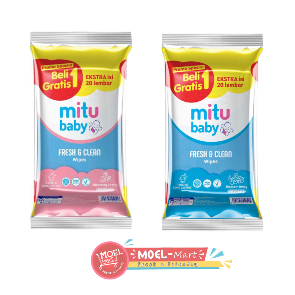 Jual MITU BABY WIPES REGULER 50 SHEETS | Shopee Indonesia