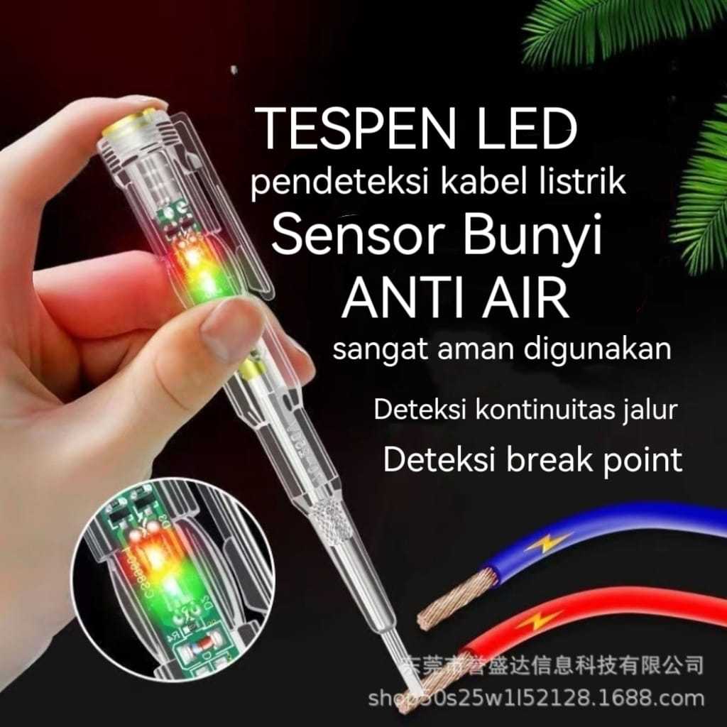 Jual Tespen Dual LED Obeng Tester Listrik With Indicator Test Pen Kabel ...