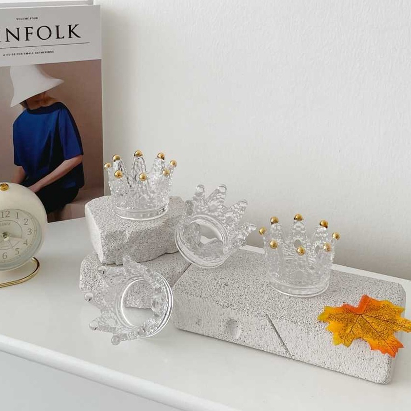 Jual SALE !! Tempat Lilin /Asbak Kaca Kristal Crown | Shopee Indonesia