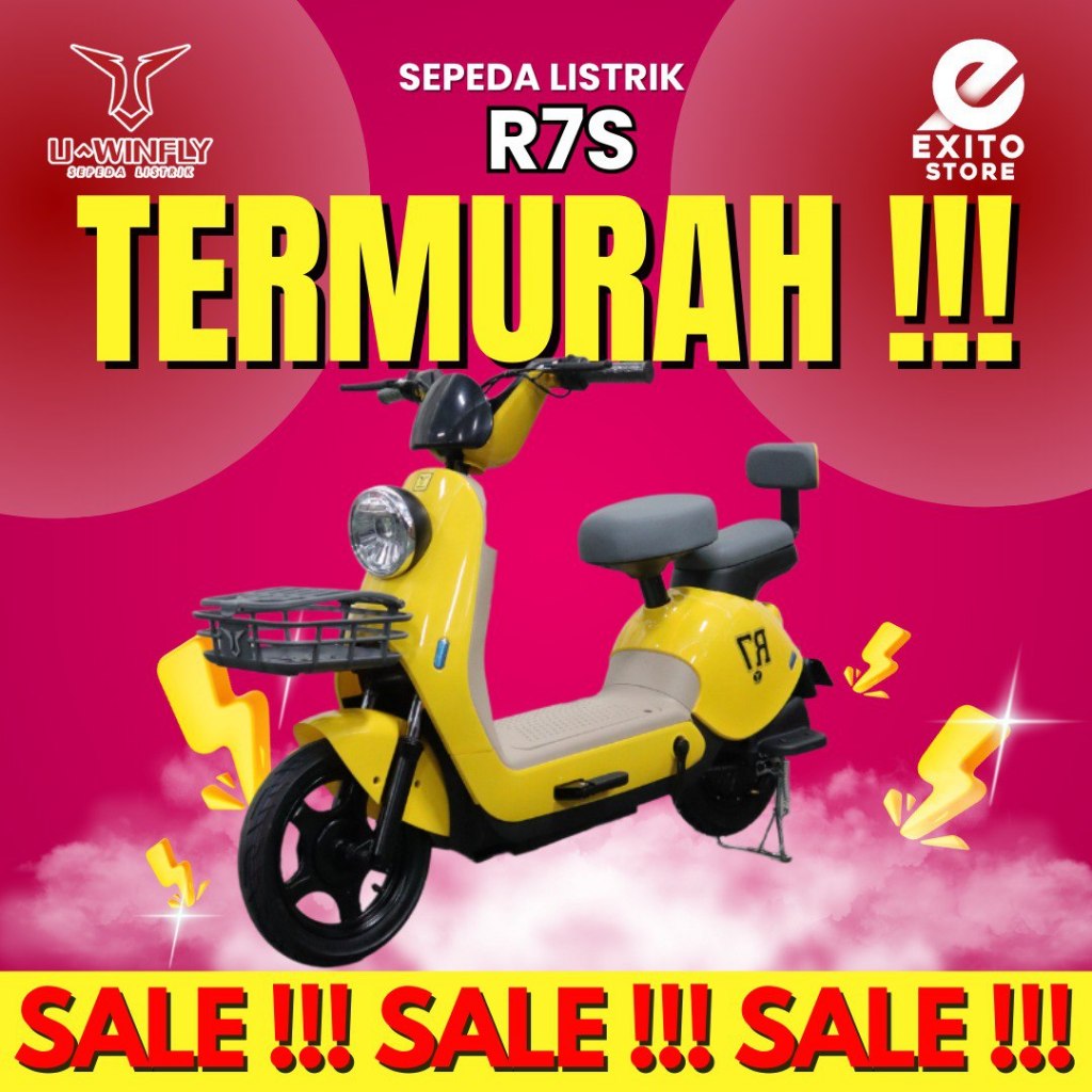 Jual SEPEDA LISTRIK UWINFLY REDFISH 7S R7S GARANSI RESMI UWIN FLY ...