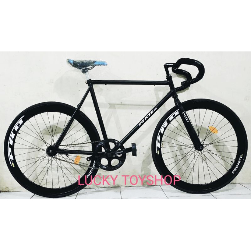 Jual Sepeda Fixie Velg tinggi Stang balap Torpedo | Shopee Indonesia