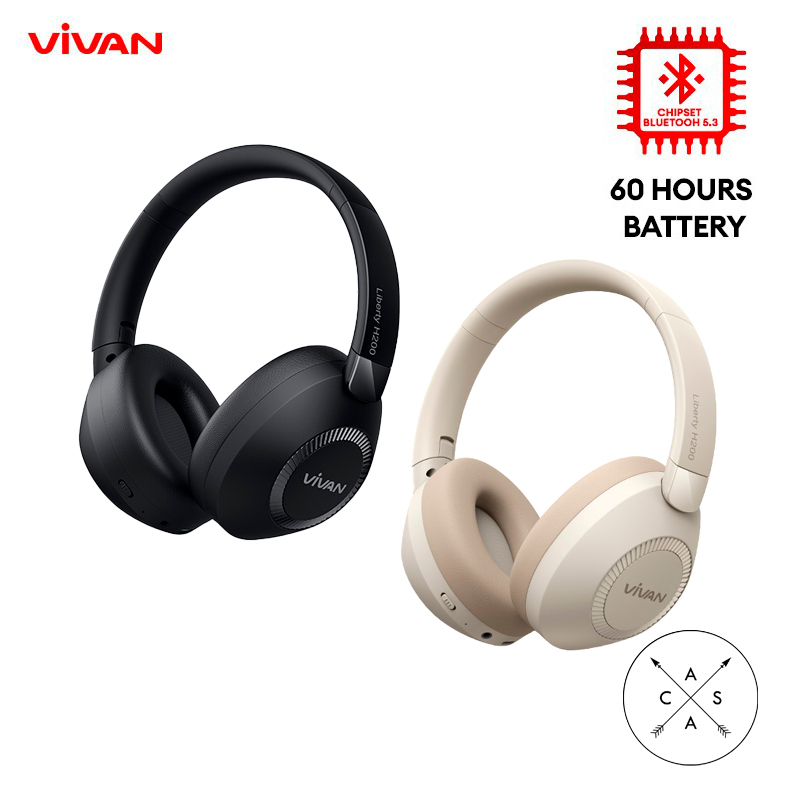 Jual Vivan Liberty H200 Wireless Headphone Bluetooth 5.3 Dual EQ Bass ...