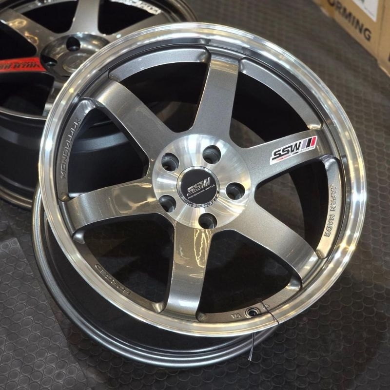 Jual velg mobil ring 18 lebar 9,5 TE37 SL SSW ORIGINAL THAILAND velg mobil racing r18 velg ...