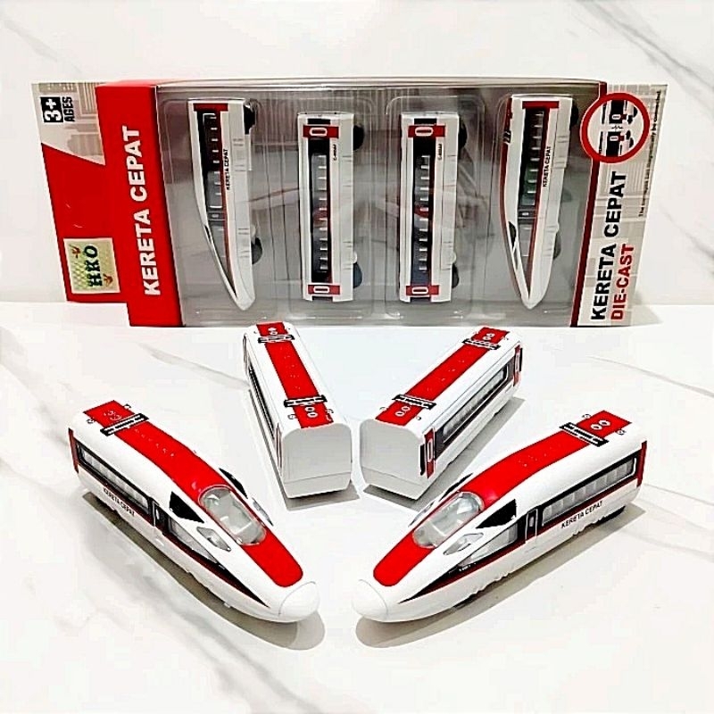 Jual Diecast Set Kereta Api Cepat MRT Alloy - Mainan Miniatur Model LRT Express Train Koleksi ...