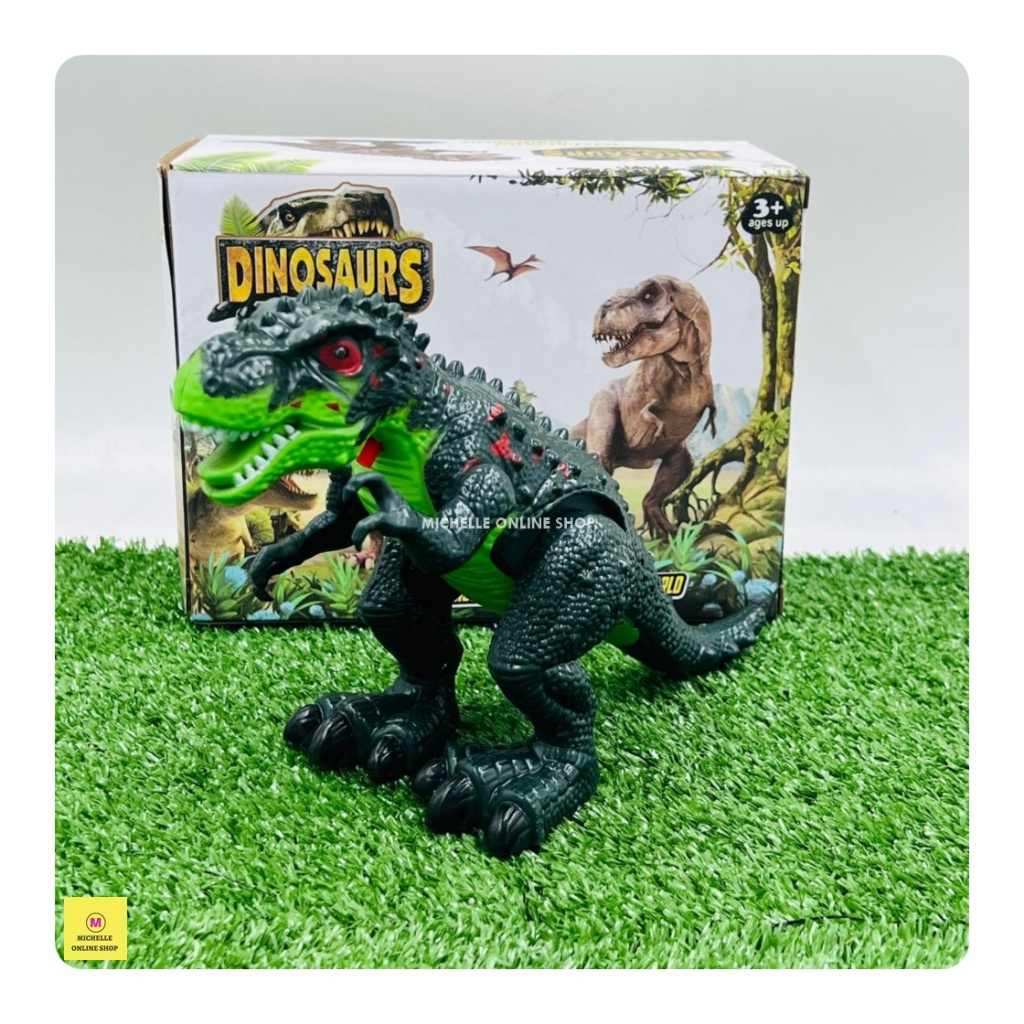 Jual Mainan dinosaurus trex jalan suara / Dino tyrannosaurus rex ...