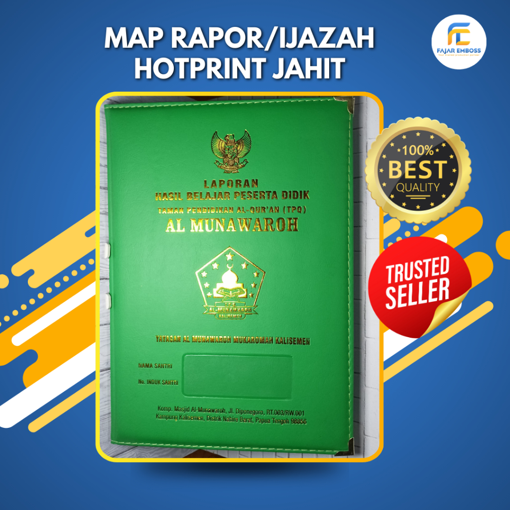 Jual MAP RAPOR MAP IJAZAH HOTPRINT K13 KURIKULUM MERDEKA MODEL JAHIT ...