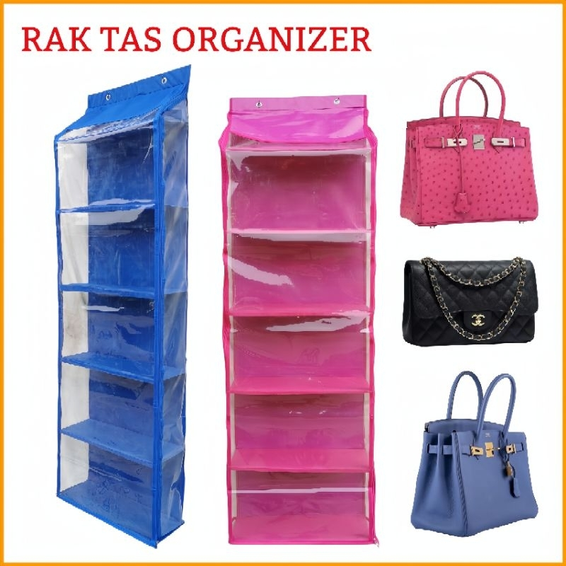Jual RAK TAS GANTUNG POLOS,tas polkadot PAKAI RESLETING KANAN KIRI ...