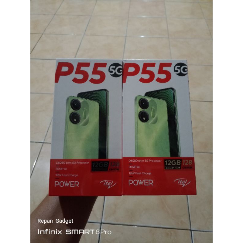 Jual ITEL P55 5G 6/128GB || 90HZ DIMENSITY 6080 5G || GARANSI RESMI BARU FRESH TIDAK REPACK ...