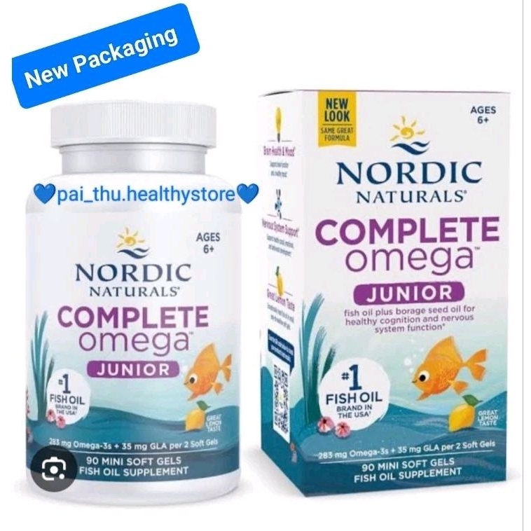Jual Nordic Naturals Complete Omega Junior Usia 6-12 tahun (Lemon) Omega 3,6,9- Vitamin anak ...