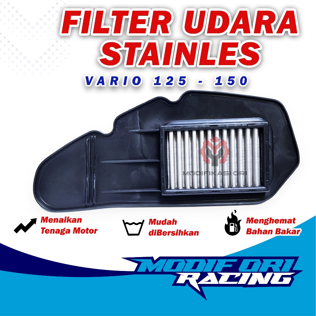 Jual VARIO 125 Filter Udara Stainles Vario 150 Filter Stainles Filter ...