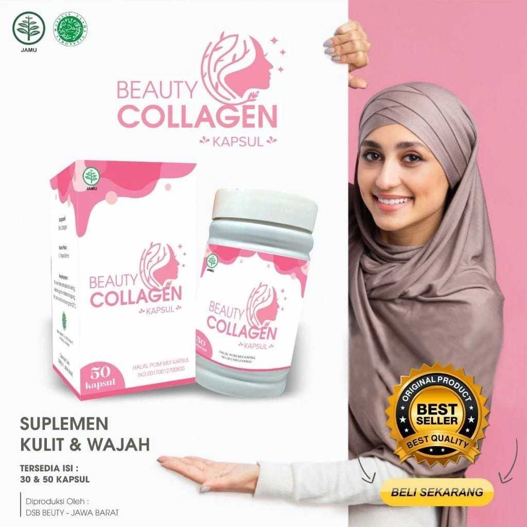 Jual Beauty Collagen Kapsul isi 50 Kapsul / Kapsul Kollagen Membantu ...
