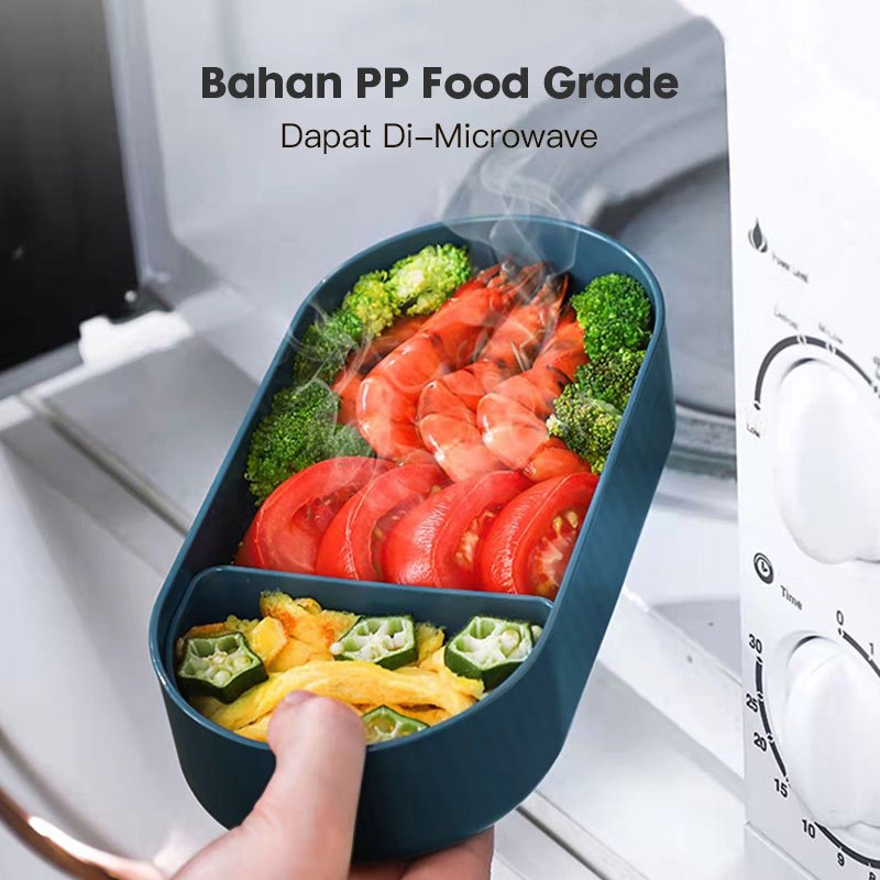 Jual Eatkit 3in1 Kotak Makan Set Lunch Box I Tempat Kotak Makan I Lunch Box Wheatstraw | Shopee ...