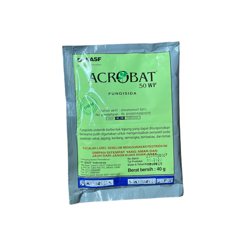 Jual Fungisida Sistemik ACROBAT 50 WP 10 gr / obat busuk daun bercak daun embun tepung | Shopee ...