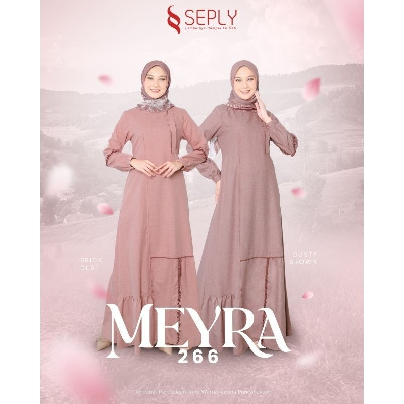 Jual Gamis Seply Terbaru 2024 Juni Series Meyra 266 Dusty Brown dan ...