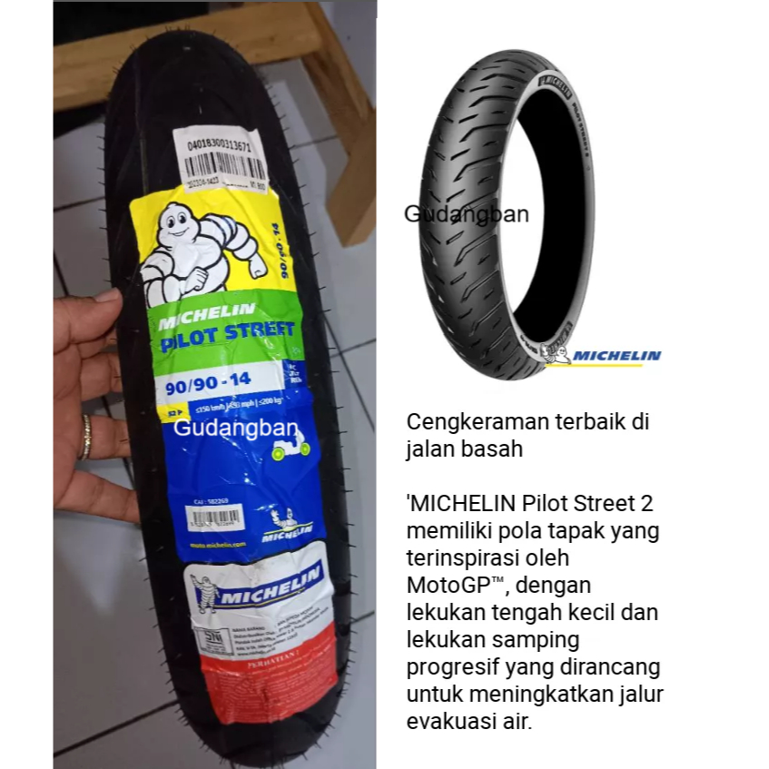 Jual ( SPECIAL PROMO-NO RETUR) PILOT STREET 2 90 / 90 - 14 Michelin ...