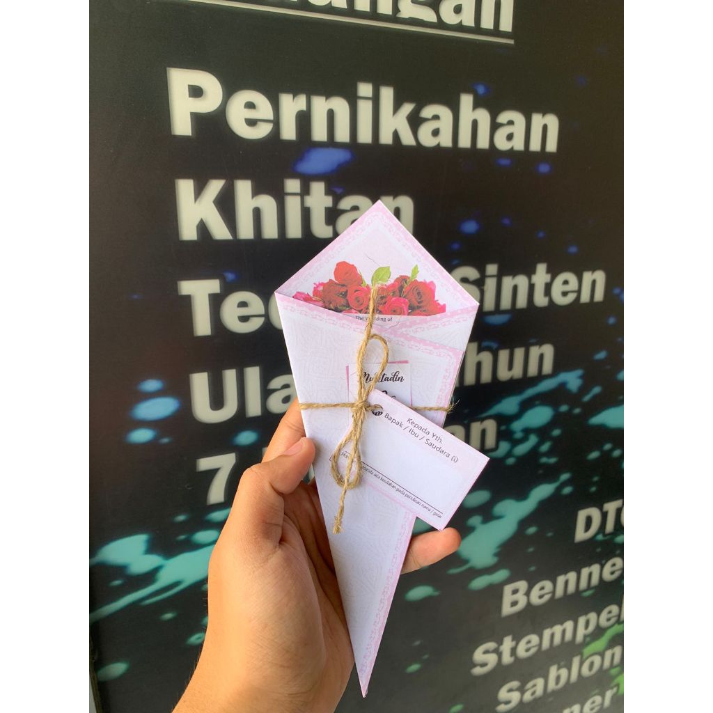 Jual Undangan Nikah Buket Bunga estetik | Shopee Indonesia