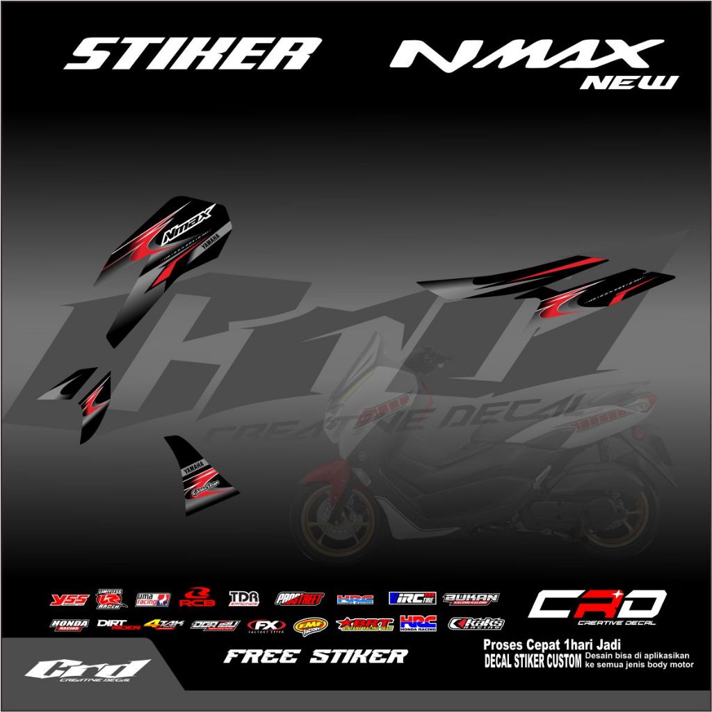 Jual Stiker striping Nmax new Full Body free reques striping nmax new ...