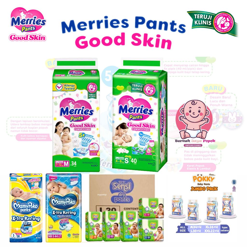 Jual Popok Merries Balita paket 2 Ball Pengiriman Jawa Timur | Shopee ...