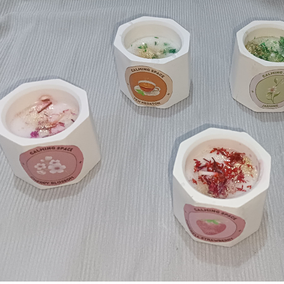 Jual scented candle lilin aroma terapi by calming space | Shopee Indonesia
