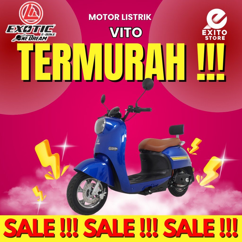 Jual NEW Motor Listrik Exotic VITO Garansi Resmi by Pacific | Shopee ...