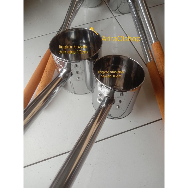 Jual GAYUNG MINYAK/AIR STAINLESS TEBAL 10CM KOKOH | Shopee Indonesia