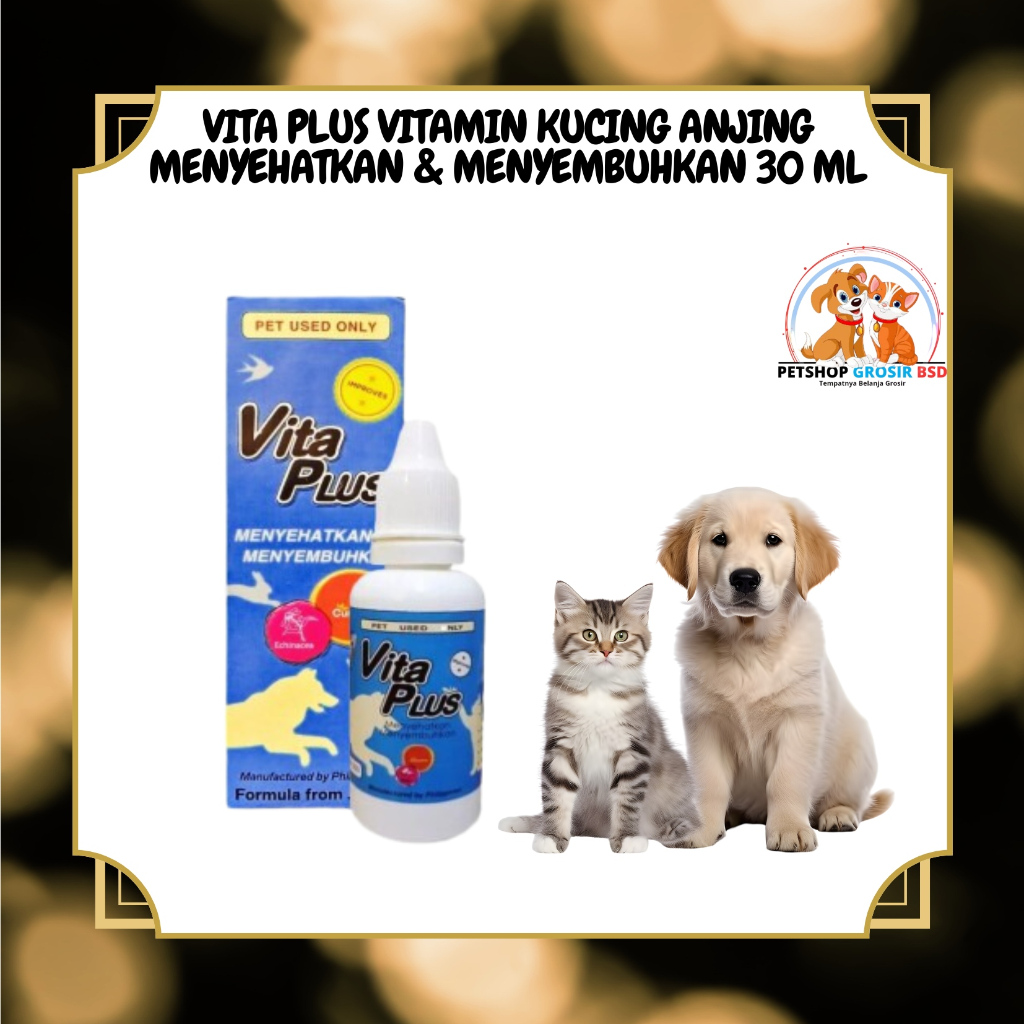 Jual VITA PLUS Vitamin Kucing & Anjing Vitaplus 30 ml | Shopee Indonesia