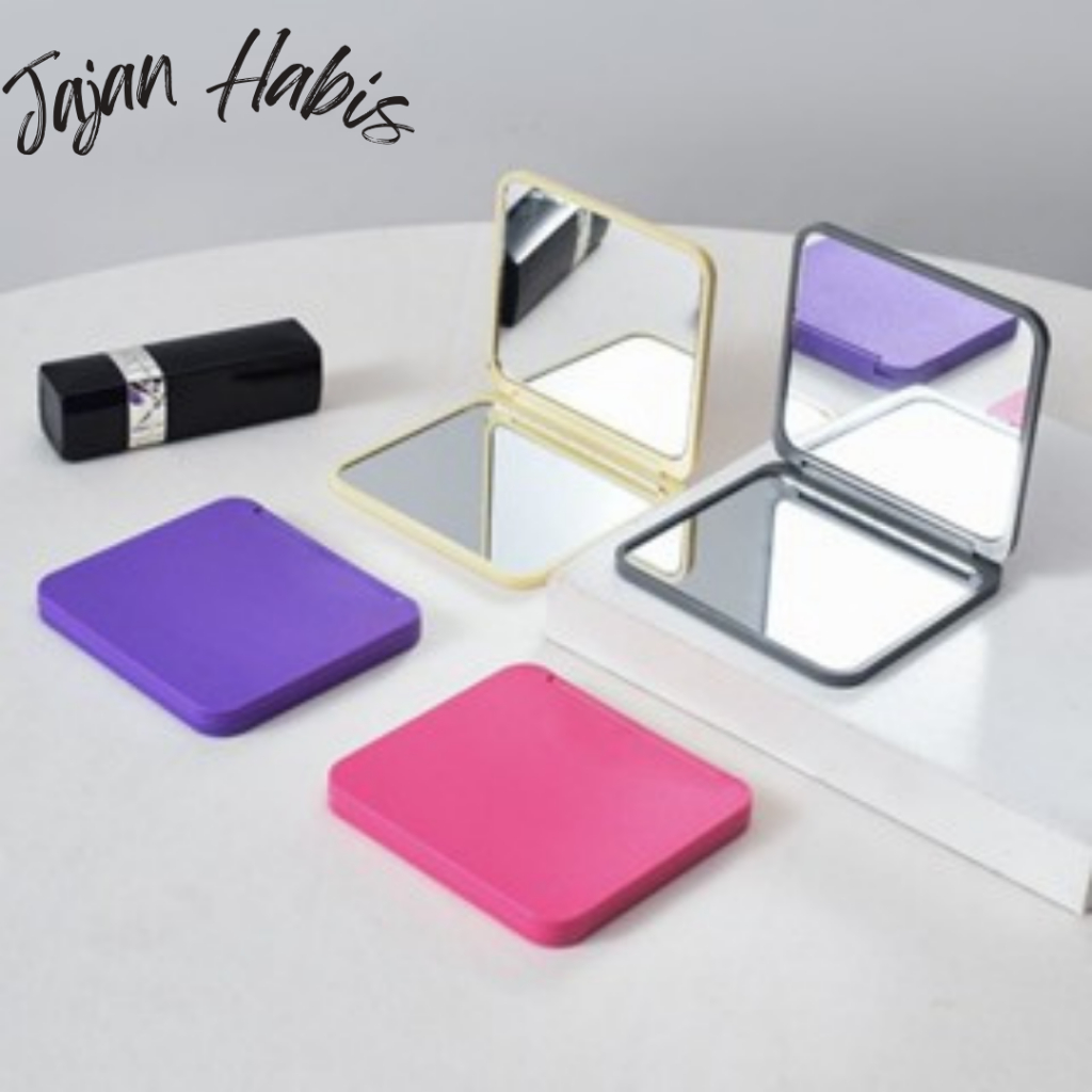 Jual JABIS Cermin Lipat 2 Sisi Persegi Polos Kaca Make Up Lipat ...