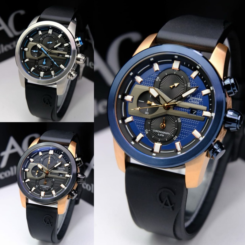 Jual JAM TANGAN PRIA ALEXANDRE CHRISTIE AC6562 / AC 6562 RUBBER ...
