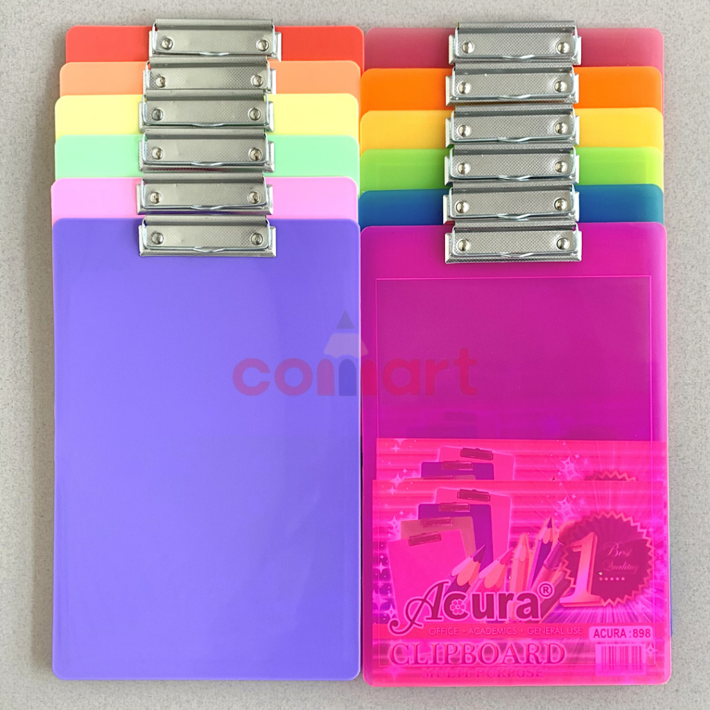 Jual Clipboard Plastik Tebal F4 Acura 898 - Clipborad Pastel dan ...