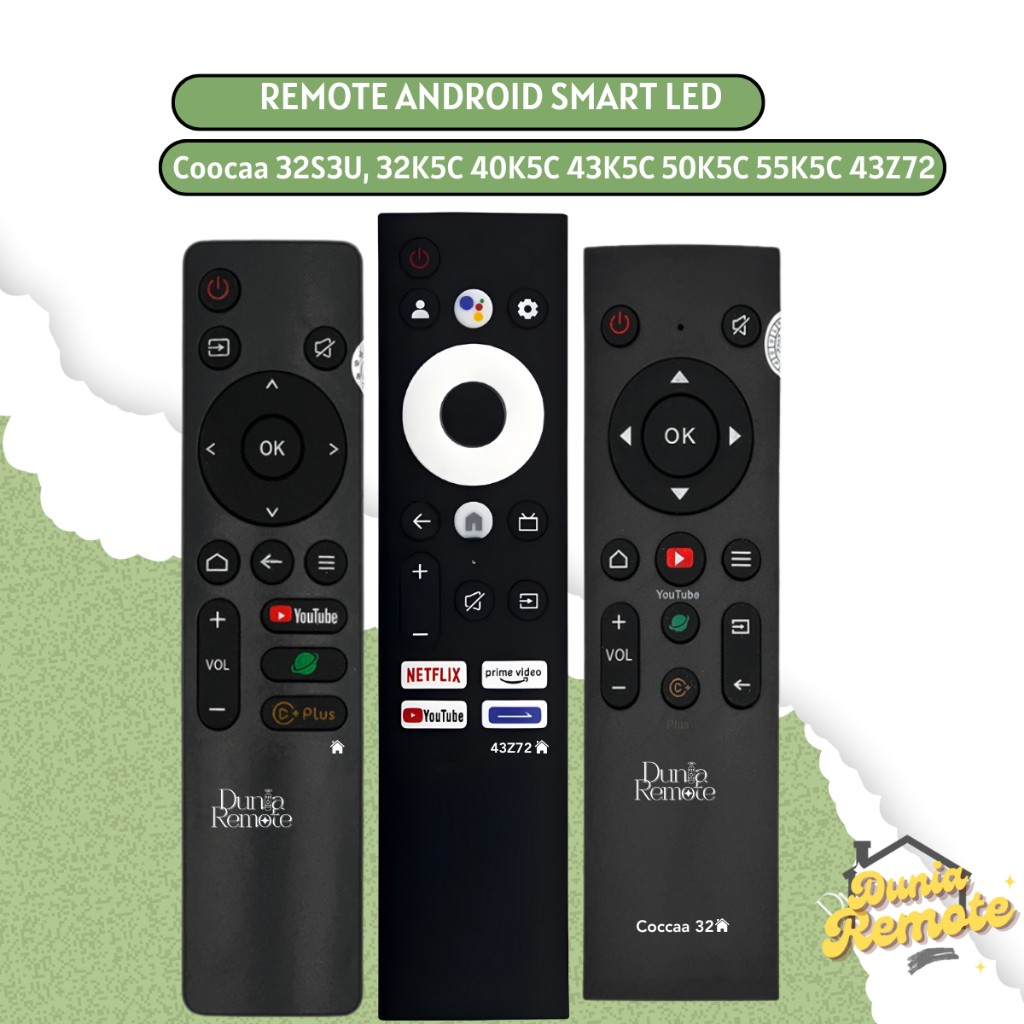 Jual Remot Remote Smart TV Coocaa LED LCD Android Digital Youtube ...