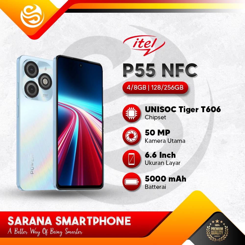 Jual Itel P55 NFC RAM 8+128GB / 8+256GB Layar 90Hz Punch Hole UFS ...
