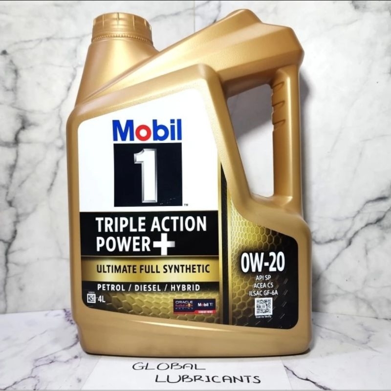 Jual Mobil 1 Triple Action Power+ 0W-20 4 Liter (ULTIMATE Full/ Fully ...