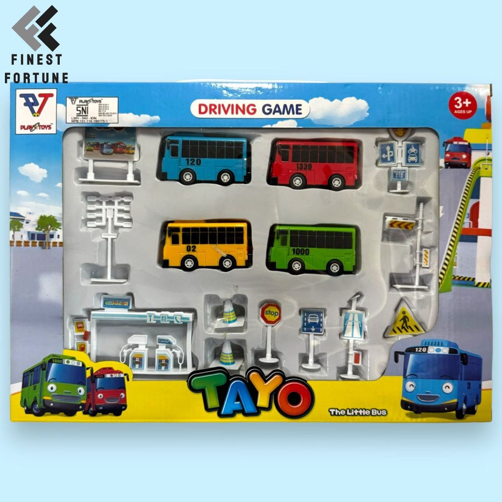 Jual MAINAN ANAK SET BUS TAYO 4 PCS TAYO LANI GANI ROGI, ROADMAP DAN ...