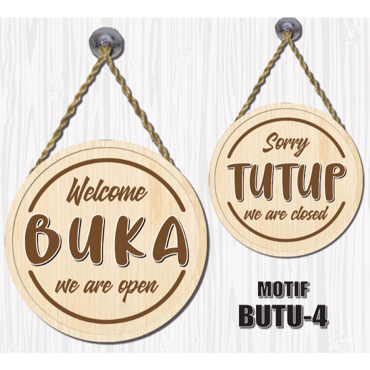 Jual Tulisan Buka-Tutup Open-Close Untuk Toko Cafe Resto Warung Rumah ...